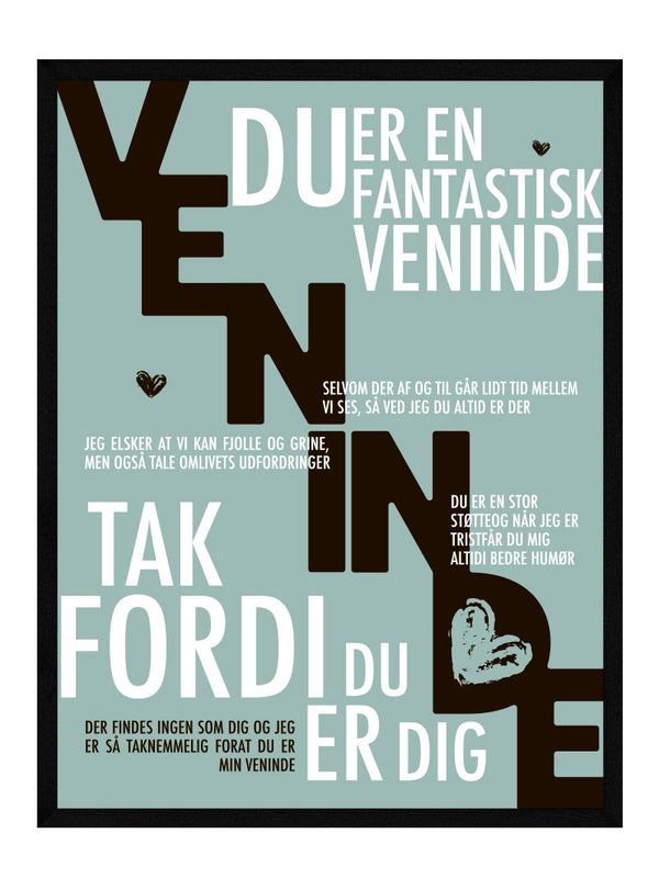 Veninde Plakat | Køb en Veninde mor Plakat